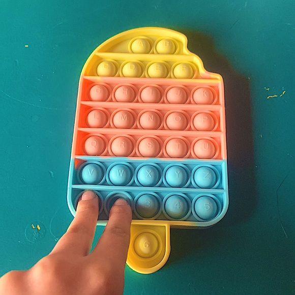 Toys | This Is A Popsicle Pop It With Letters And Numbers | Poshmark
